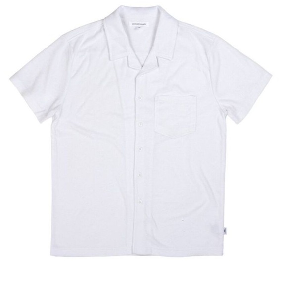 Vintage Summer | Shirts | Vintage Summer Terry Cloth Buttondown Shirt ...